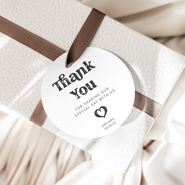 Round Favor Tags - Etsy