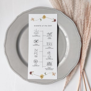 Wedding Timeline, Wildflower Program, Flower Wedding Timeline ...