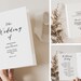 Booklet Wedding Program Template, Church Order of Service Printable ...