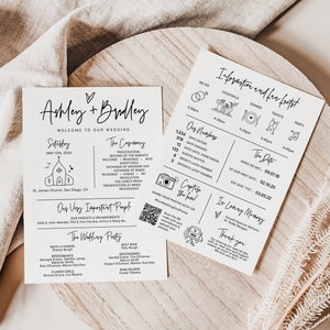 Wedding Program Template, Wedding Program Infographic, Infographic ...