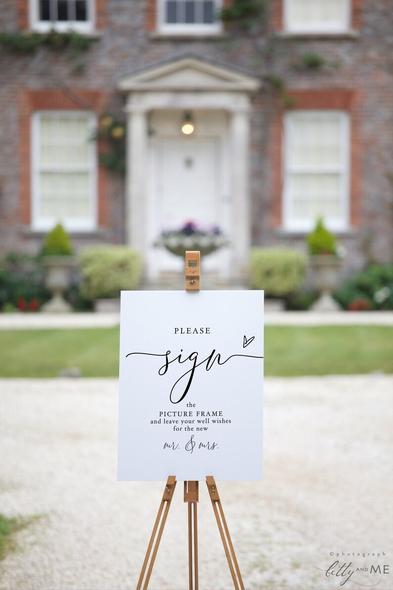 Please Sign, Printable Custom Signs, 13 Sizes, Direct Your Guests to ...