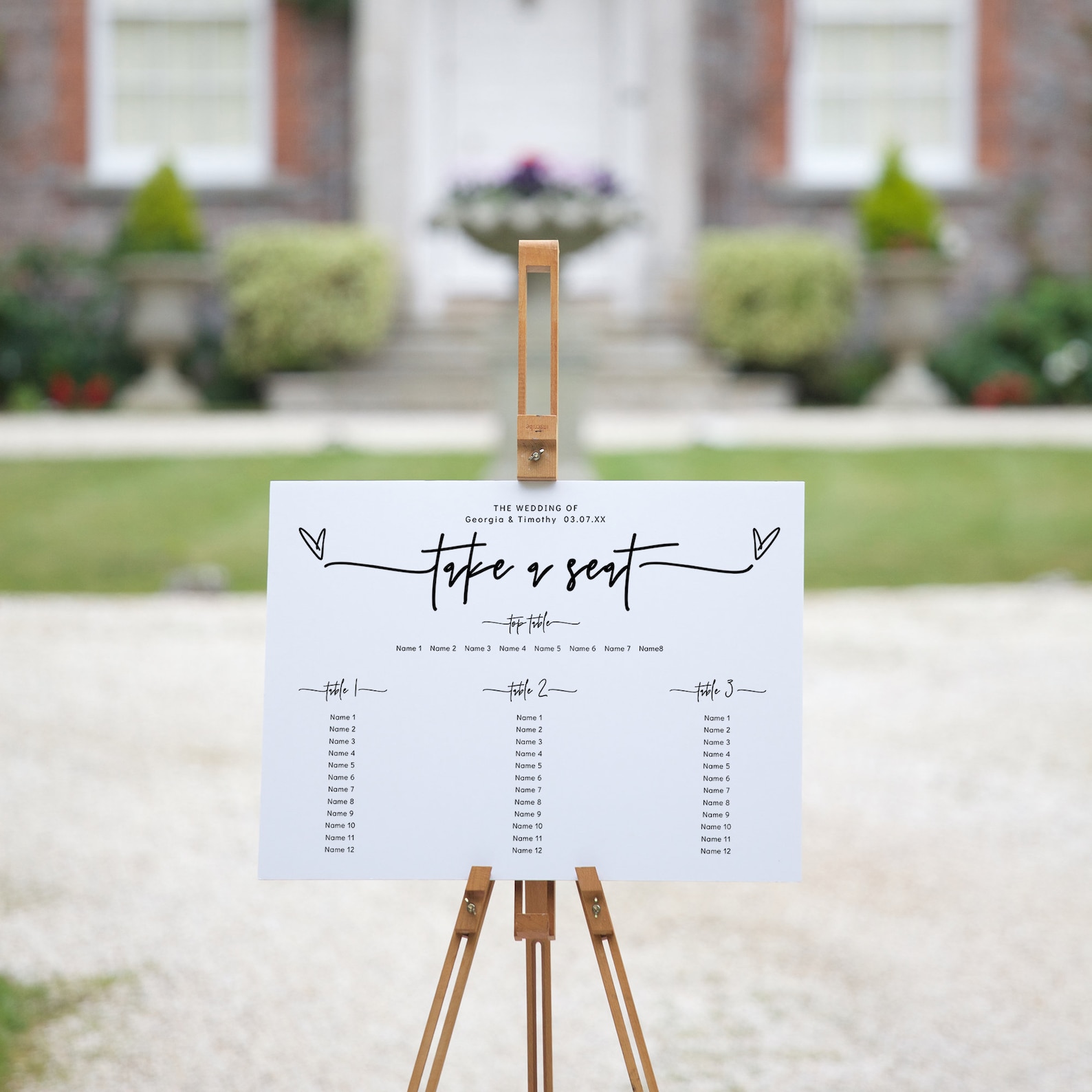 Table Seating Plan Templates, Wedding Table Plans, Printable Seating ...