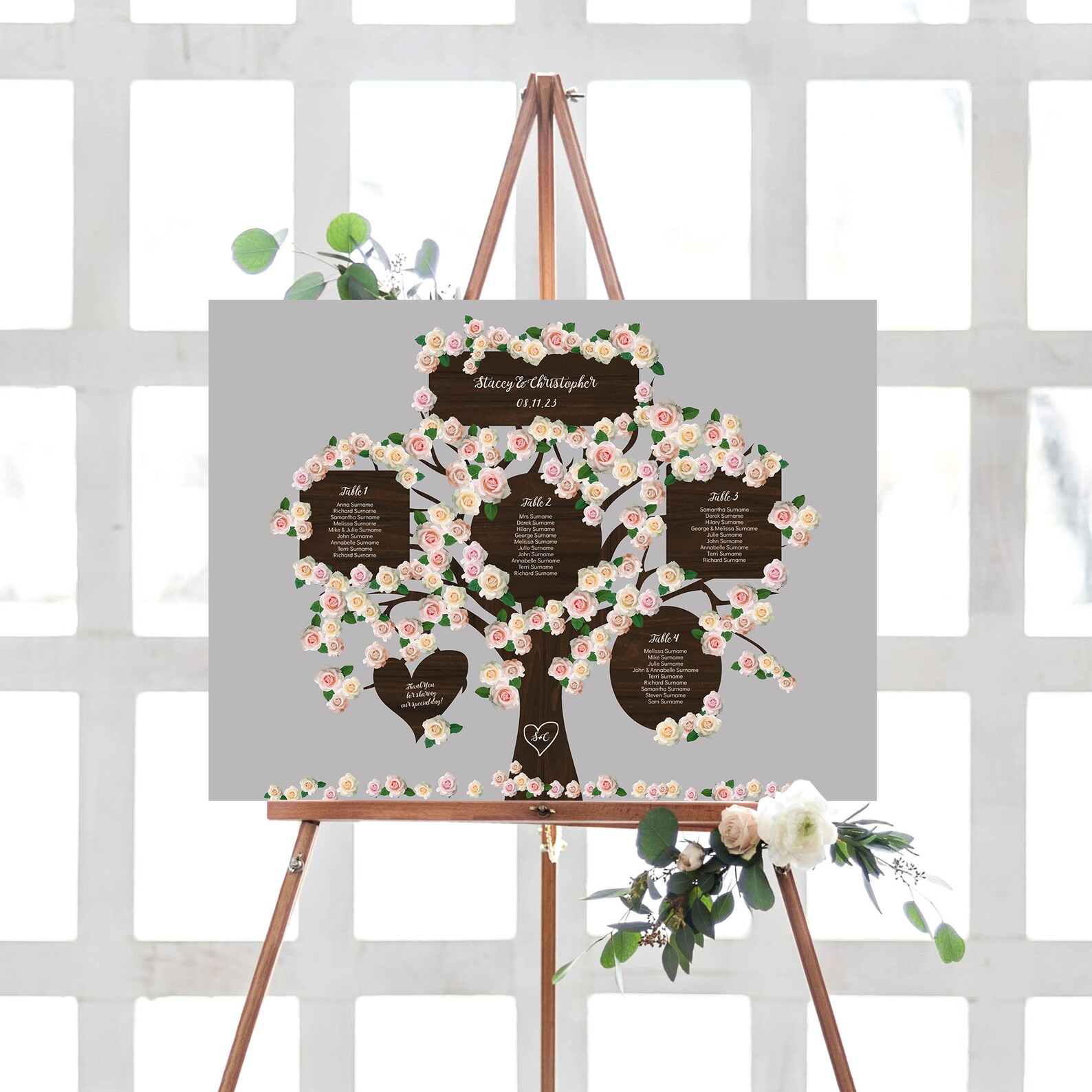 Wedding Tree Table Plan DIY Printable Tree Seating Plan | Etsy