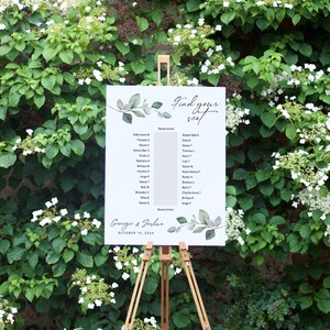 One Table Seating Plan, Banquet Table Seating, Printable Seating Plan ...