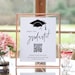 QR Code Graduation Photo Sign, Snap the Graduate Photo Guest Book Sign ...