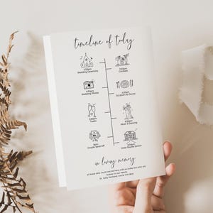 Booklet Wedding Program Template, Church Order of Service Printable ...