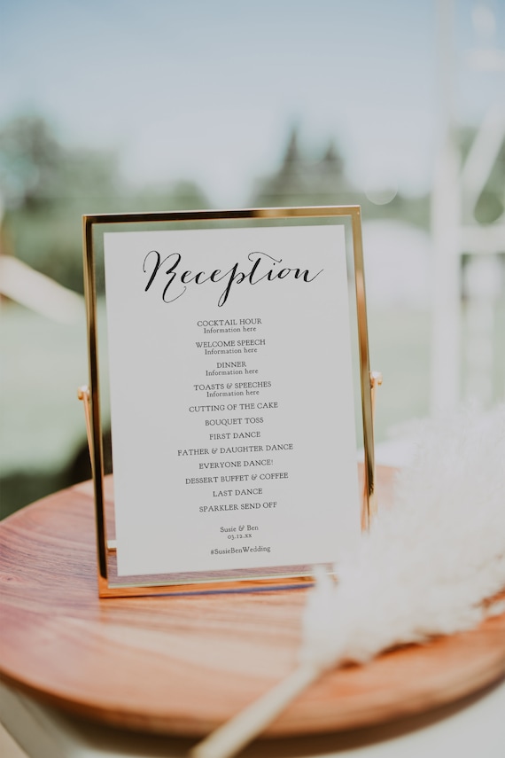 Reception Program Templates Printable 15+ Best Wedding Program