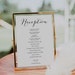 Reception Program, Printable DIY Wedding Reception Card in 10 Sizes ...