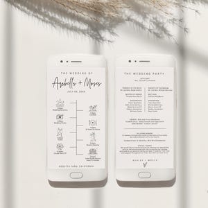 Infographic Timeline Wedding Program, Electronic Timeline, Electronic ...