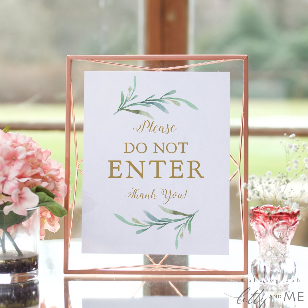 Please Do Not Enter Sign Printable No Entry Sign in - Etsy