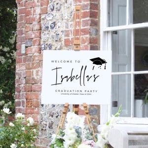 Graduation Welcome Sign, Graduation Poster, Graduate Party Sign ...