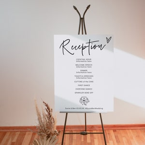 Reception Signs and Cards, Wedding Reception Signs, in 10 Sizes ...