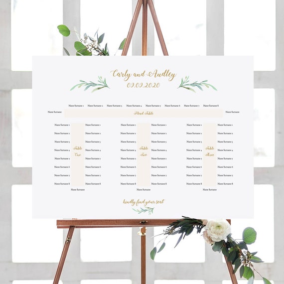 Table Seating Plans - Connie & Joan ~ DIY