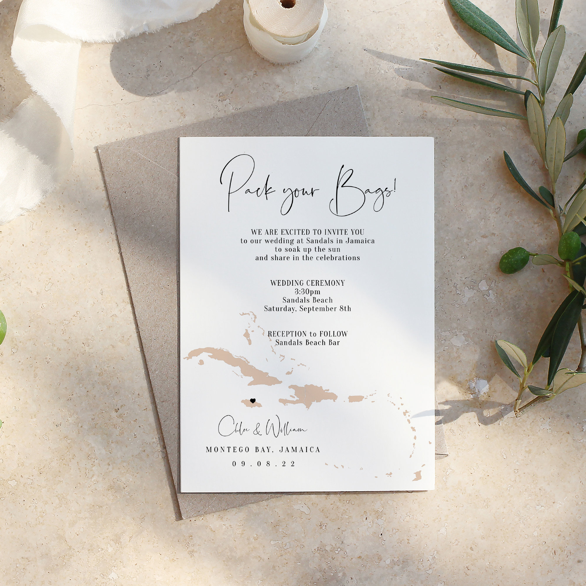 Caribbean Theme Menu Design Ideas