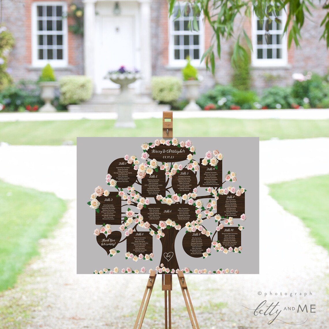 Wedding Tree Table Plan DIY Printable Tree Seating Plan | Etsy