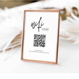 Wifi Code QR Code Wifi Connect to Our Wifi Printable Wifi - Etsy