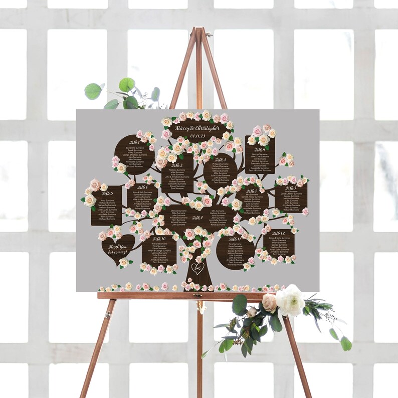 Wedding Tree Table Plan DIY Printable Tree Seating Plan - Etsy