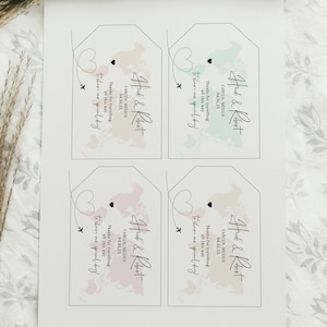 Destination - Luggage Tags, Travel Inspired Printable Tag Template With ...