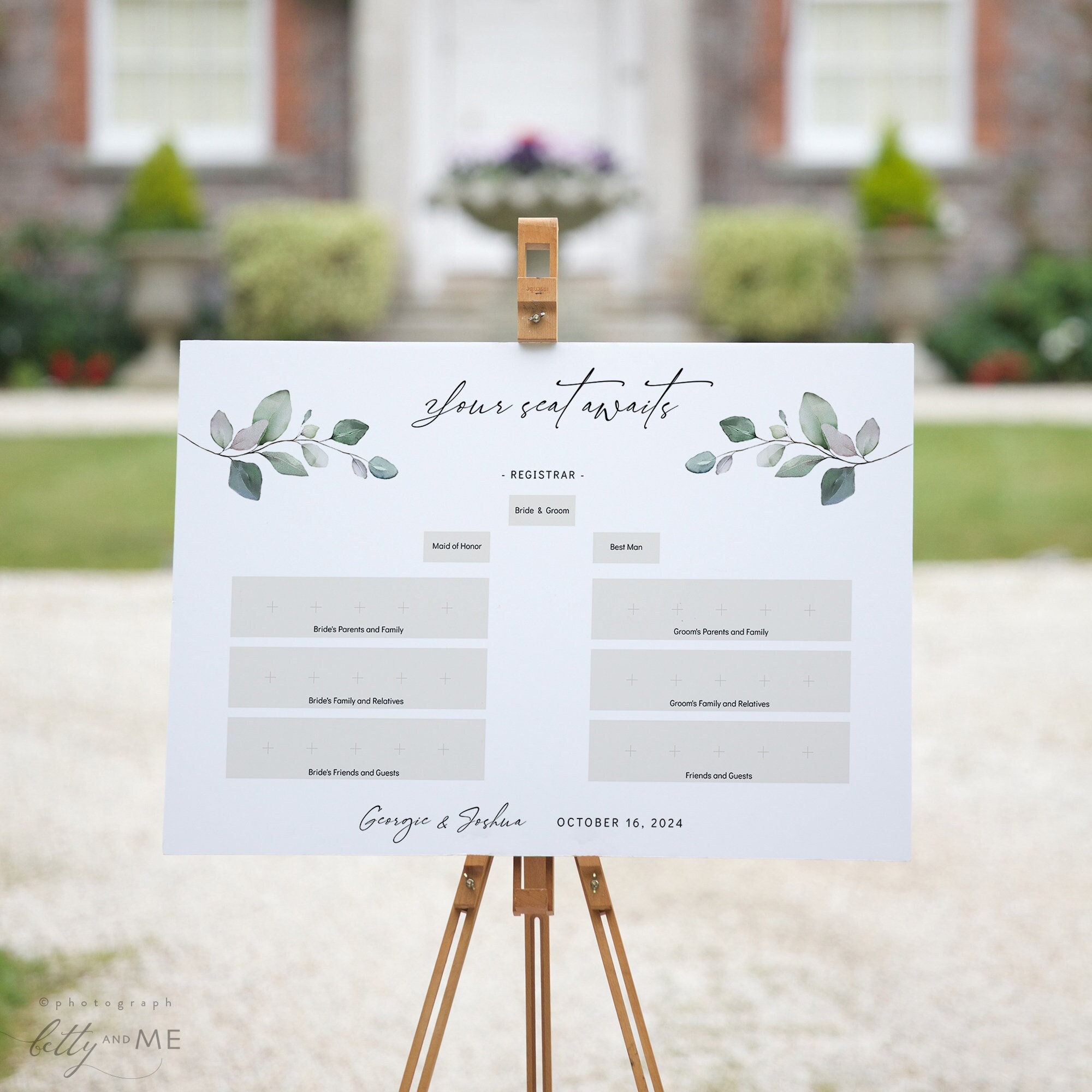 Church Seating Chart Template