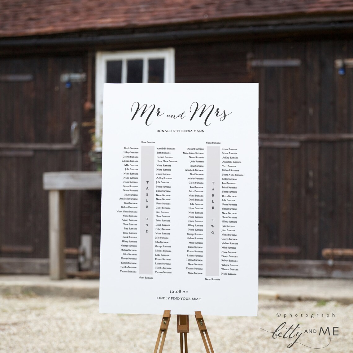 Banquet Seating Chart 2 Long Tables Banquet Table Plan | Etsy