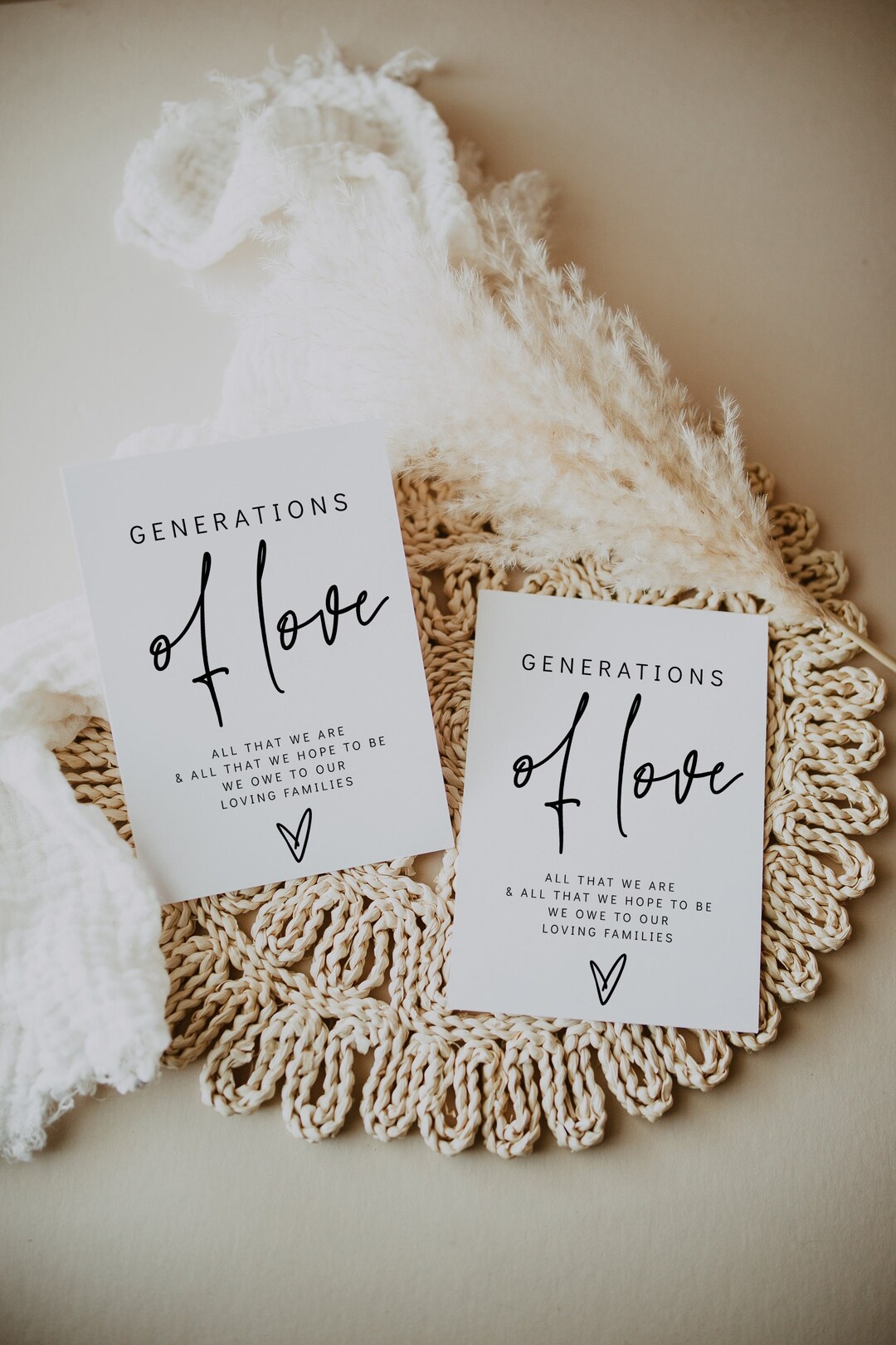 Generations of Love Sign, Printable Generations of Love, All That We ...