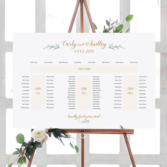 Table Seating Plans - Connie & Joan ~ DIY