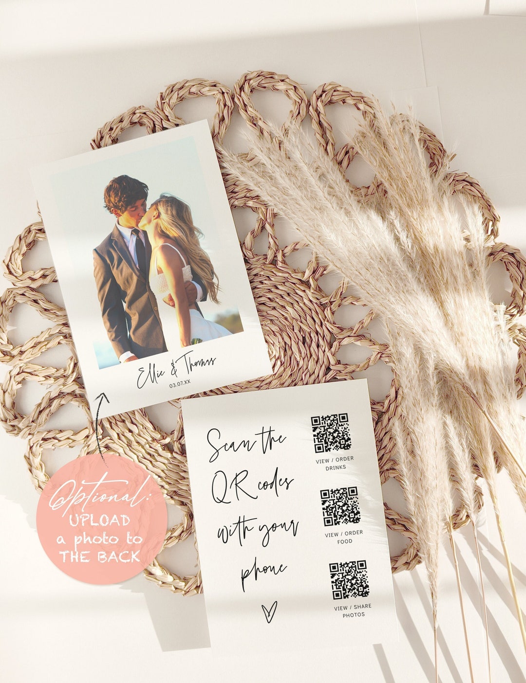 Photo QR Code Signs, Multiple QR Code Sign, Printable QR Code Templates ...