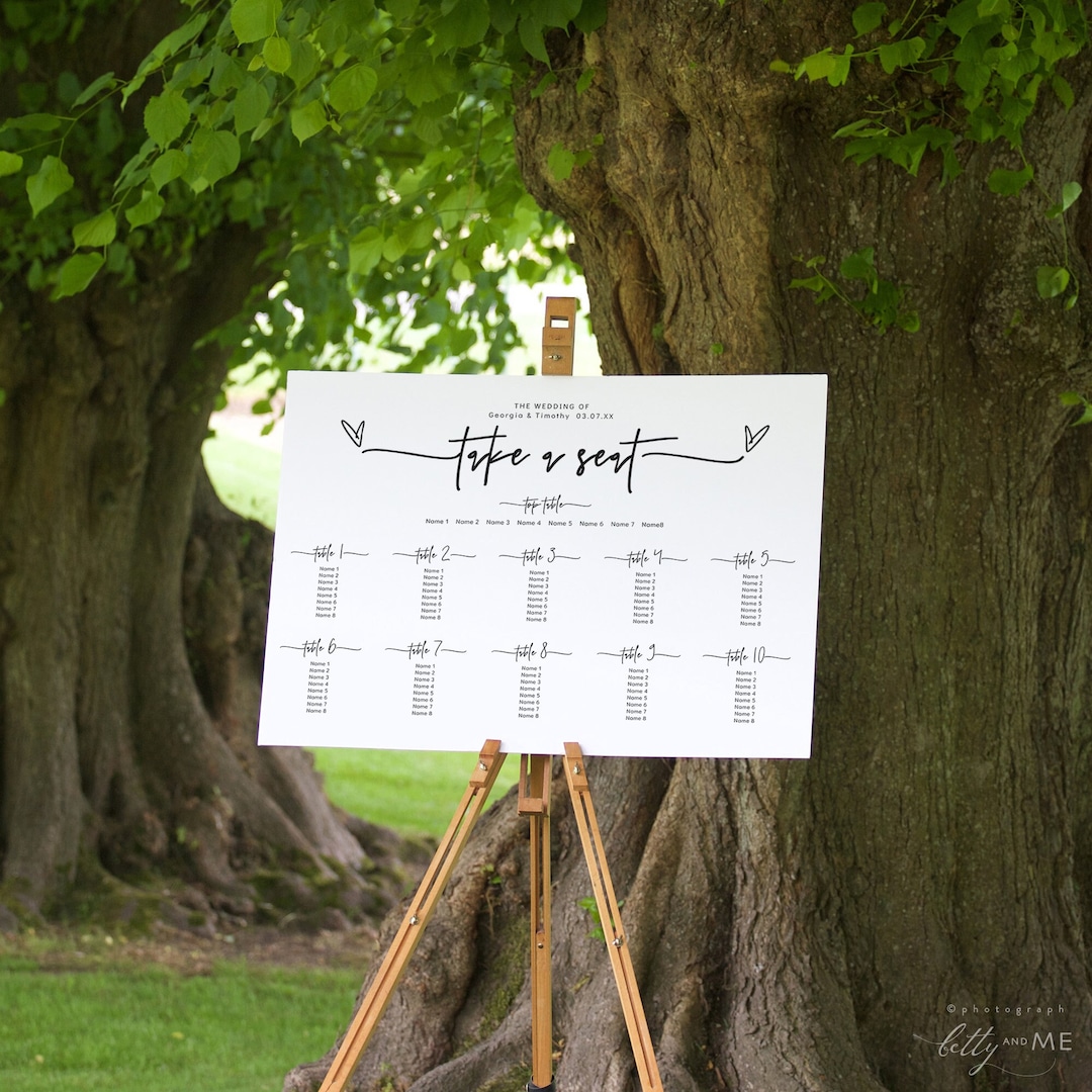 Table Seating Plan Templates, Wedding Table Plans, Printable Seating ...