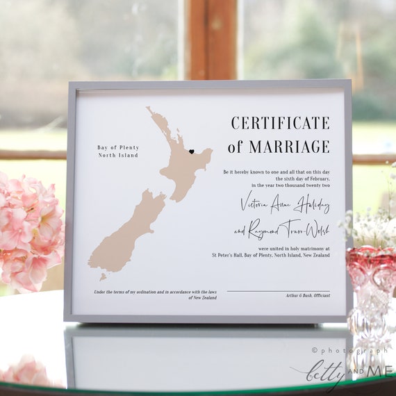 Certificate of Marriage - Connie & Joan ~ DIY