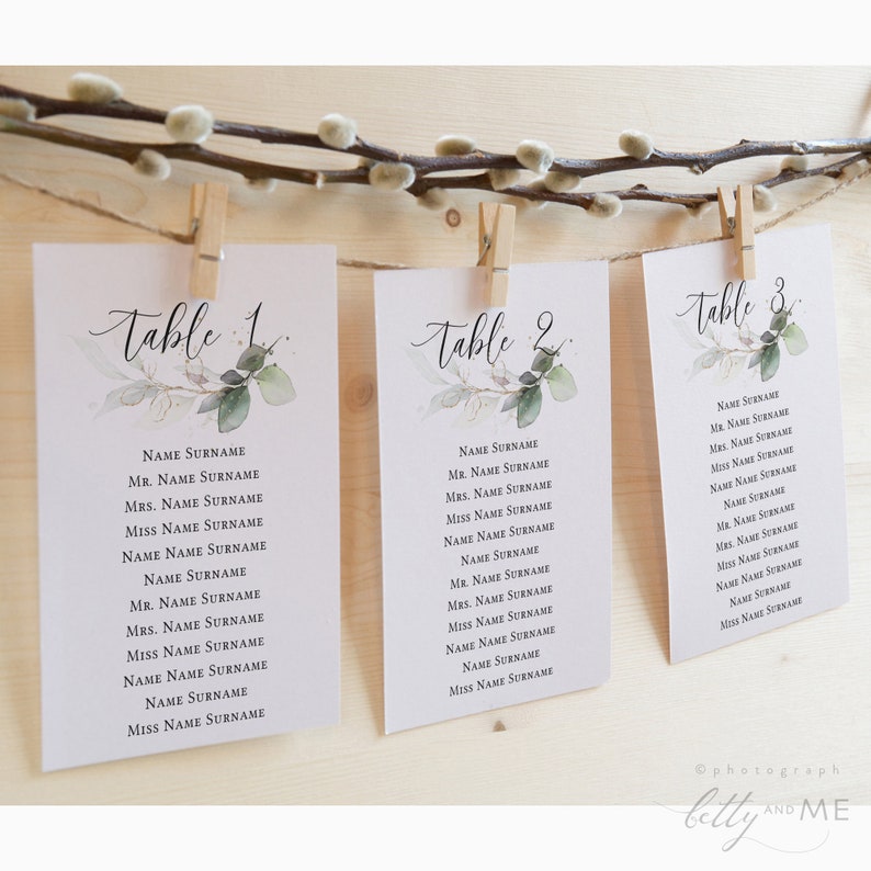 Leaf & Gold Fan Wedding Program Printable Greenery Wedding - Etsy UK