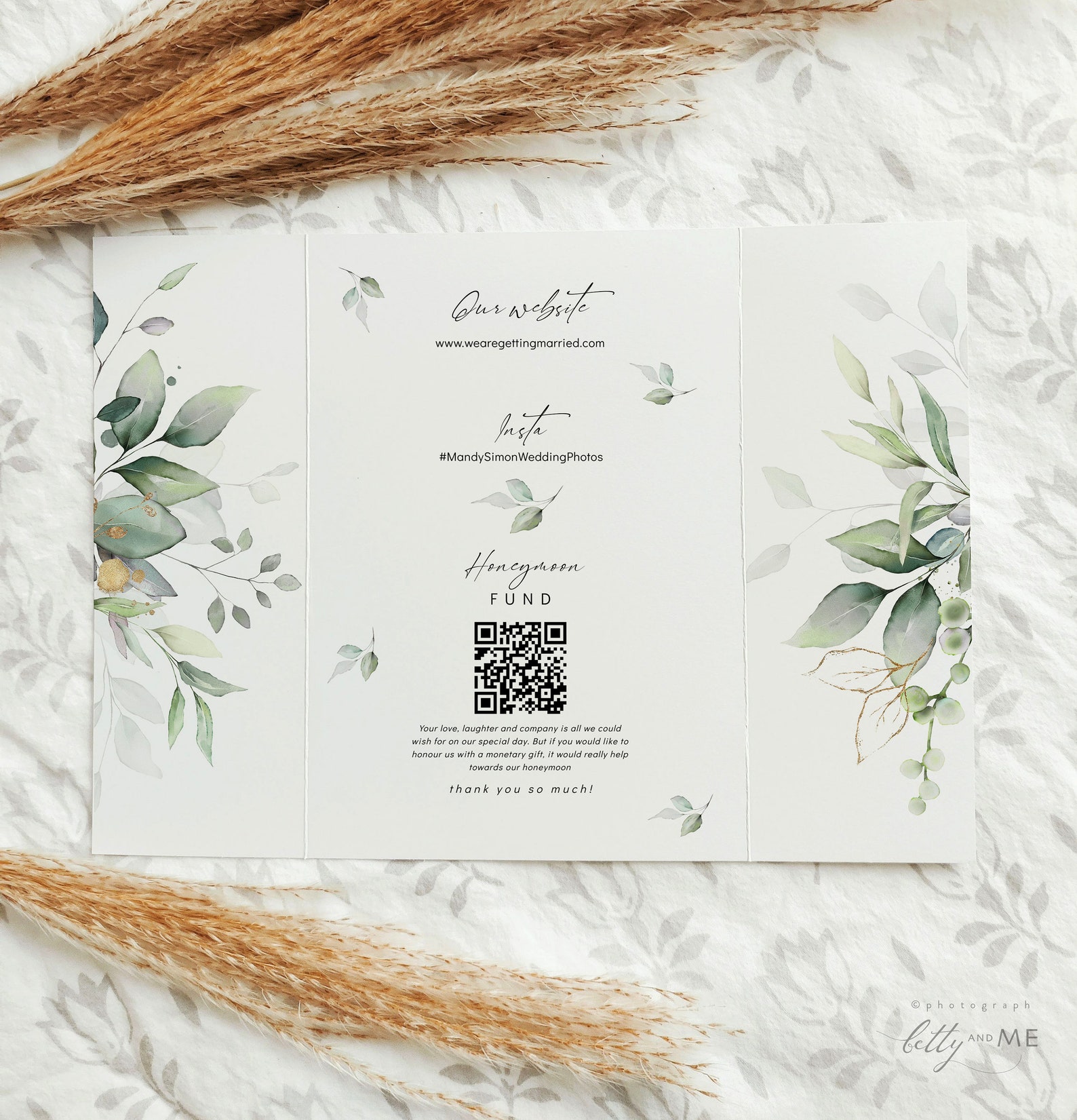 Gatefold Wedding Invitations Templates for Gatefold - Etsy