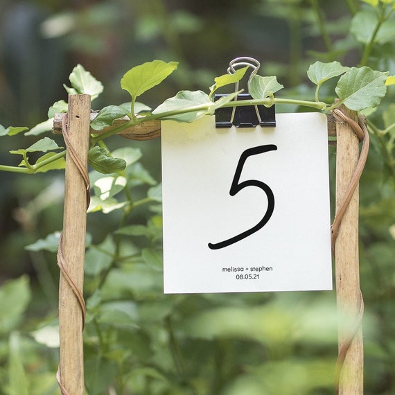 Table Menus & Numbers - Connie & Joan ~ DIY