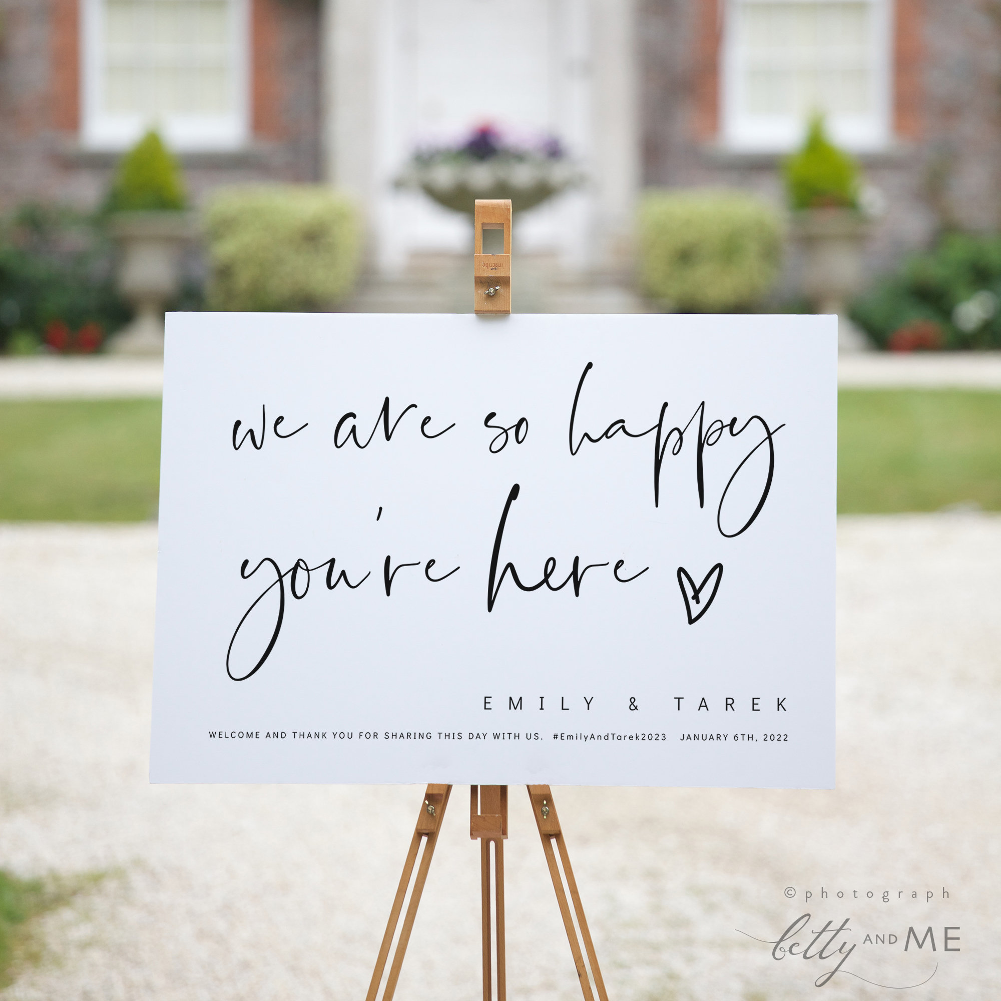 We Are so Happy You're Here Wedding Welcome Signs in 8 | Etsy