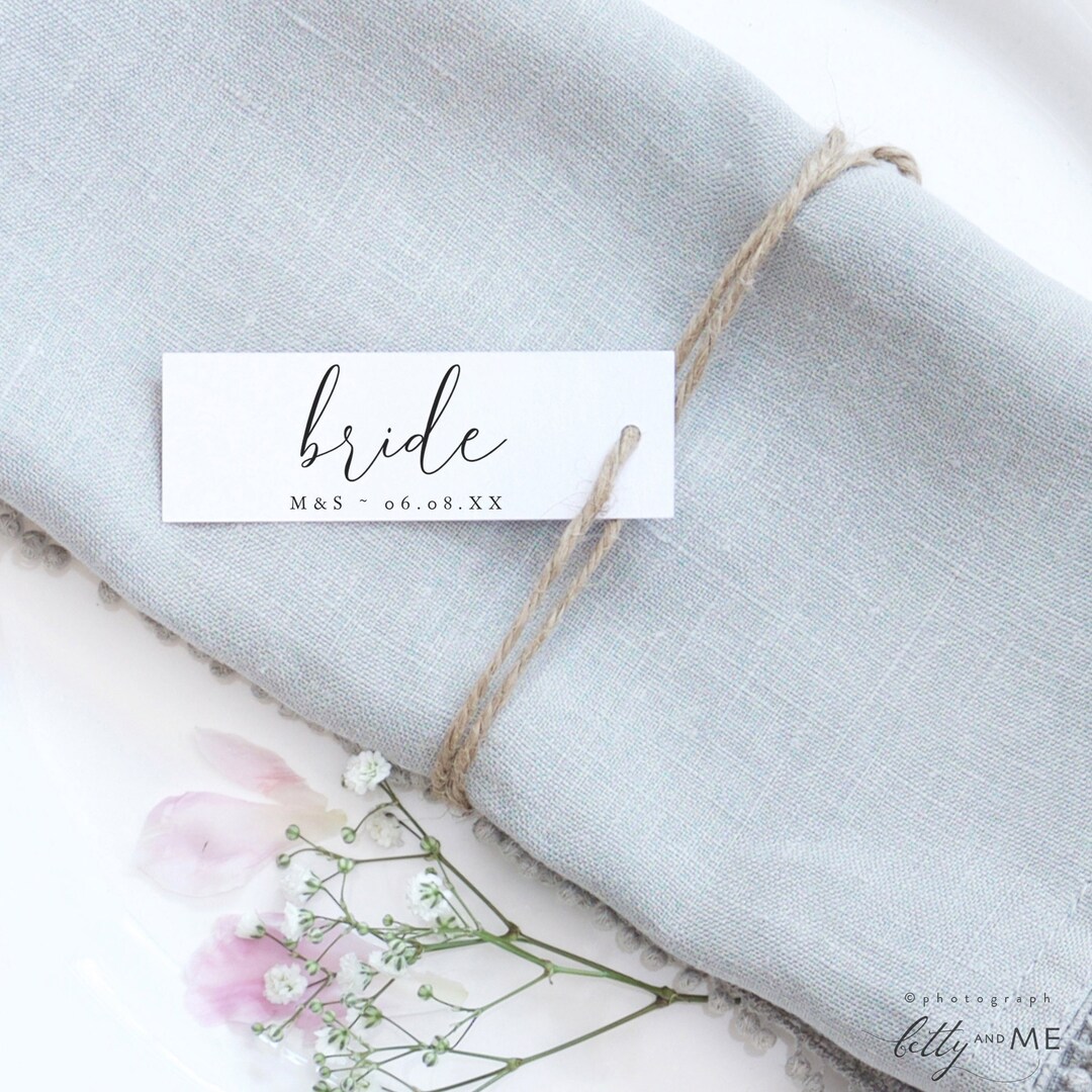 Small Name Tag Printable 2.5x1.25" and 3x1", Place Name Tag Template ...