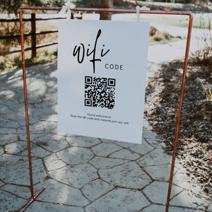 QR Wifi Code, Connect to Our Wifi, Printable Wifi Code Sign, Scan to ...
