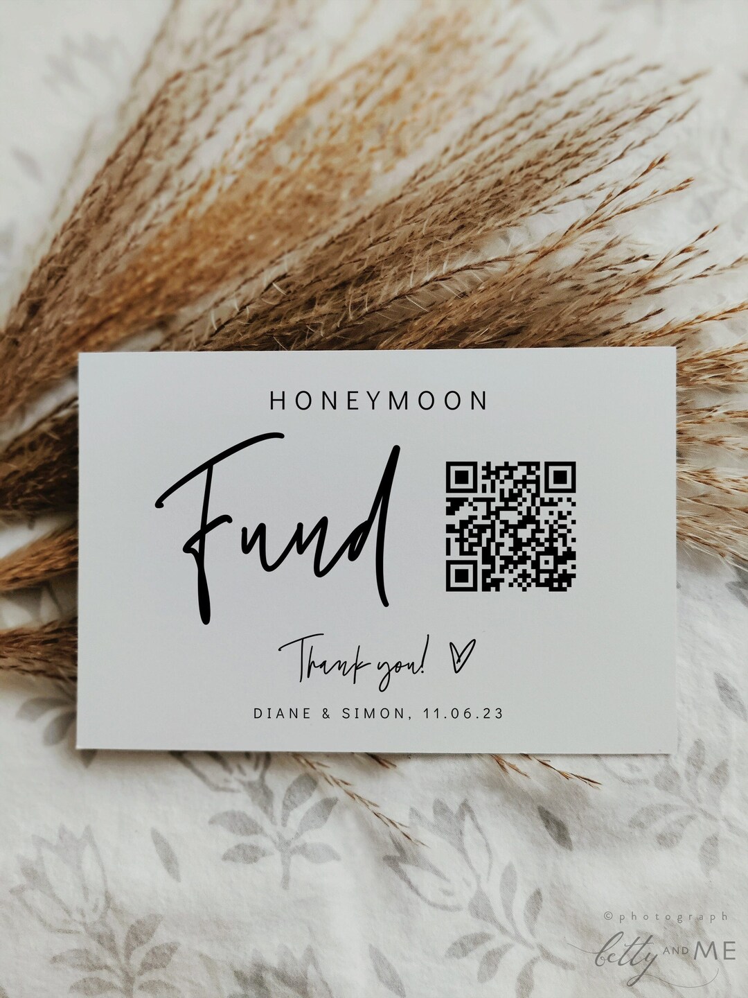 QR Code Honeymoon Fund in 3 Sizes Printable QR Code for - Etsy