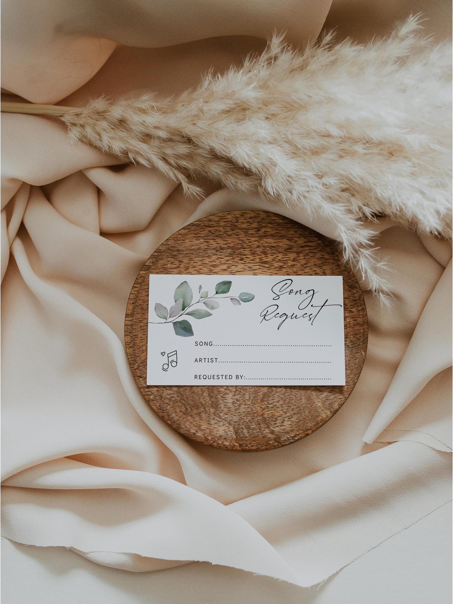 Song Request Cards, Printable Templates, Cards for Song Requests, DJ ...
