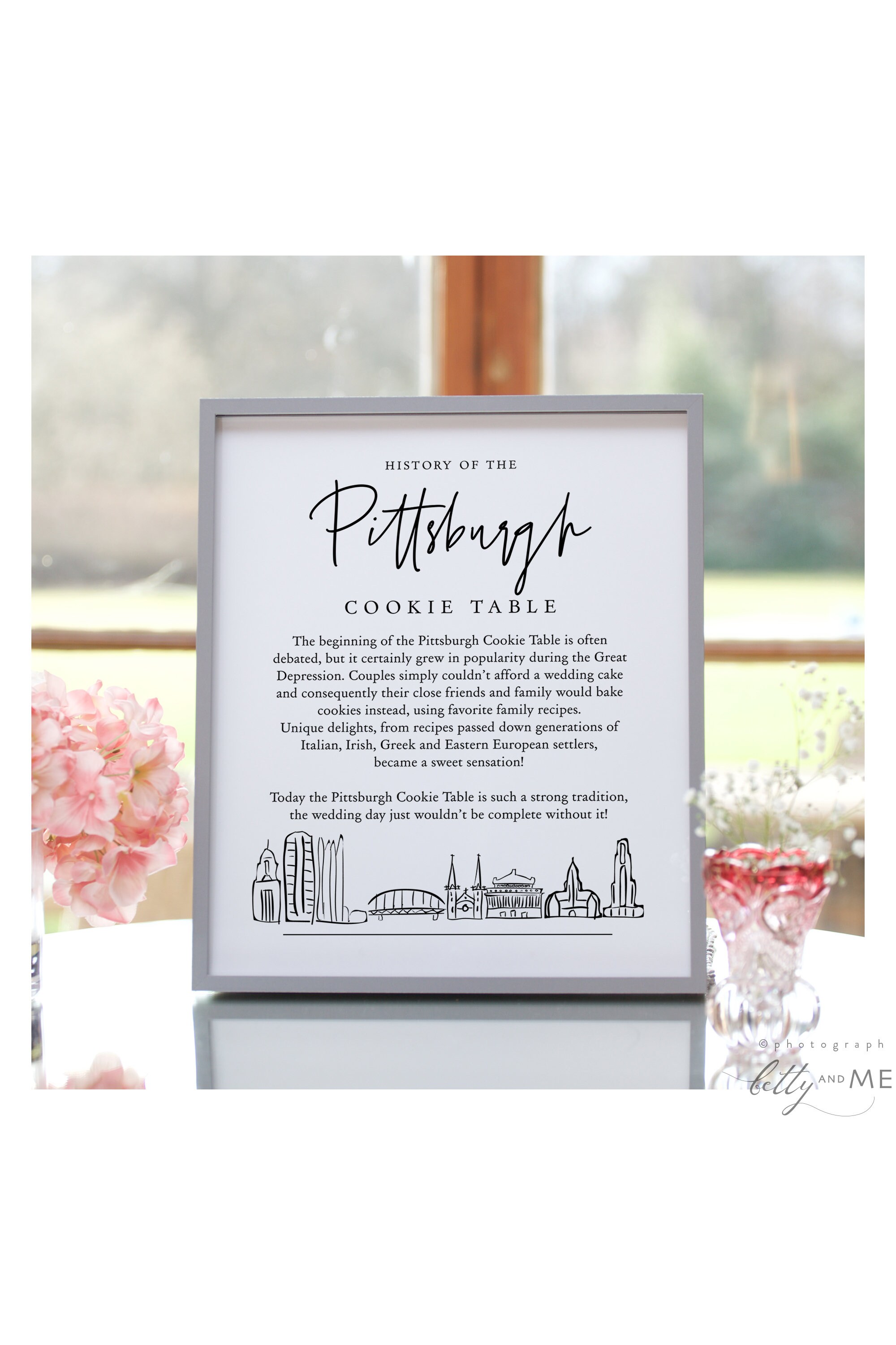 Pittsburgh Cookie Table Sign, Printable History of Pittsburgh Cookie ...