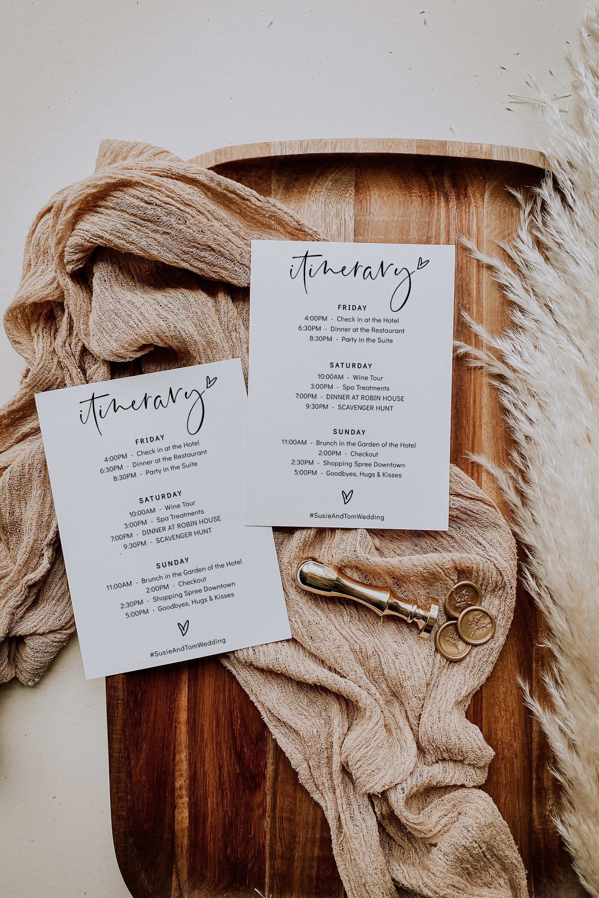 Paper Paper Party Supplies Modern Minimalist Weekend Itinerary Paper Paper Party Supplies Modern Minimalist Weekend Itinerary