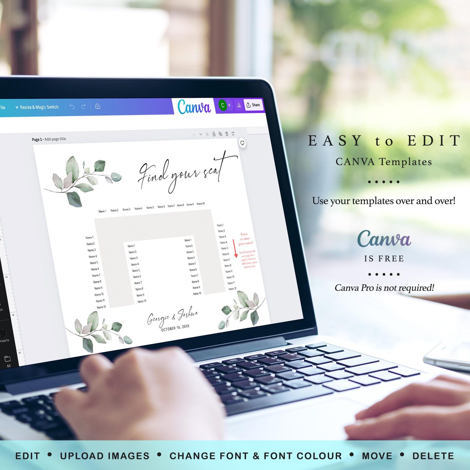 U Shaped Seating, Horseshoe Seating Plan, Landscape Table Seating Plan ...
