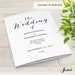 Reception Program, Printable DIY Wedding Reception Card in 6 Sizes ...