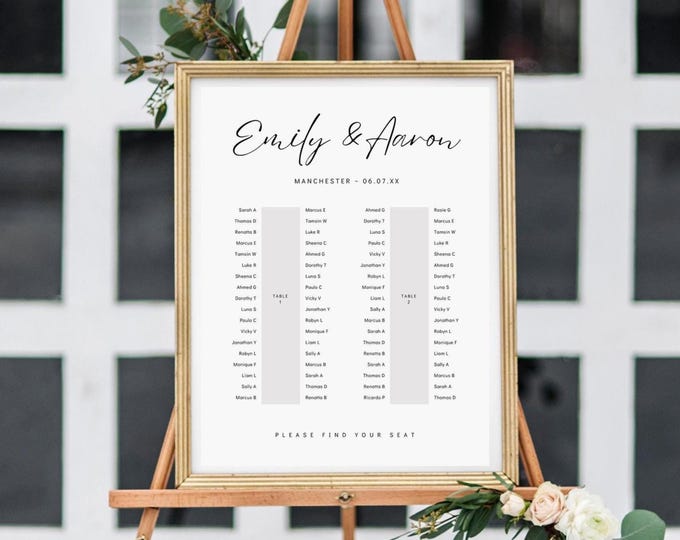 Large Seating Plans or Small Seating Plans, Table Plan Templates in 12 ...