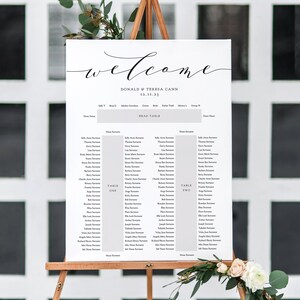 2 Tables Plus Top Table Seating Plan Template, 4 Sizes, DIY Printable ...
