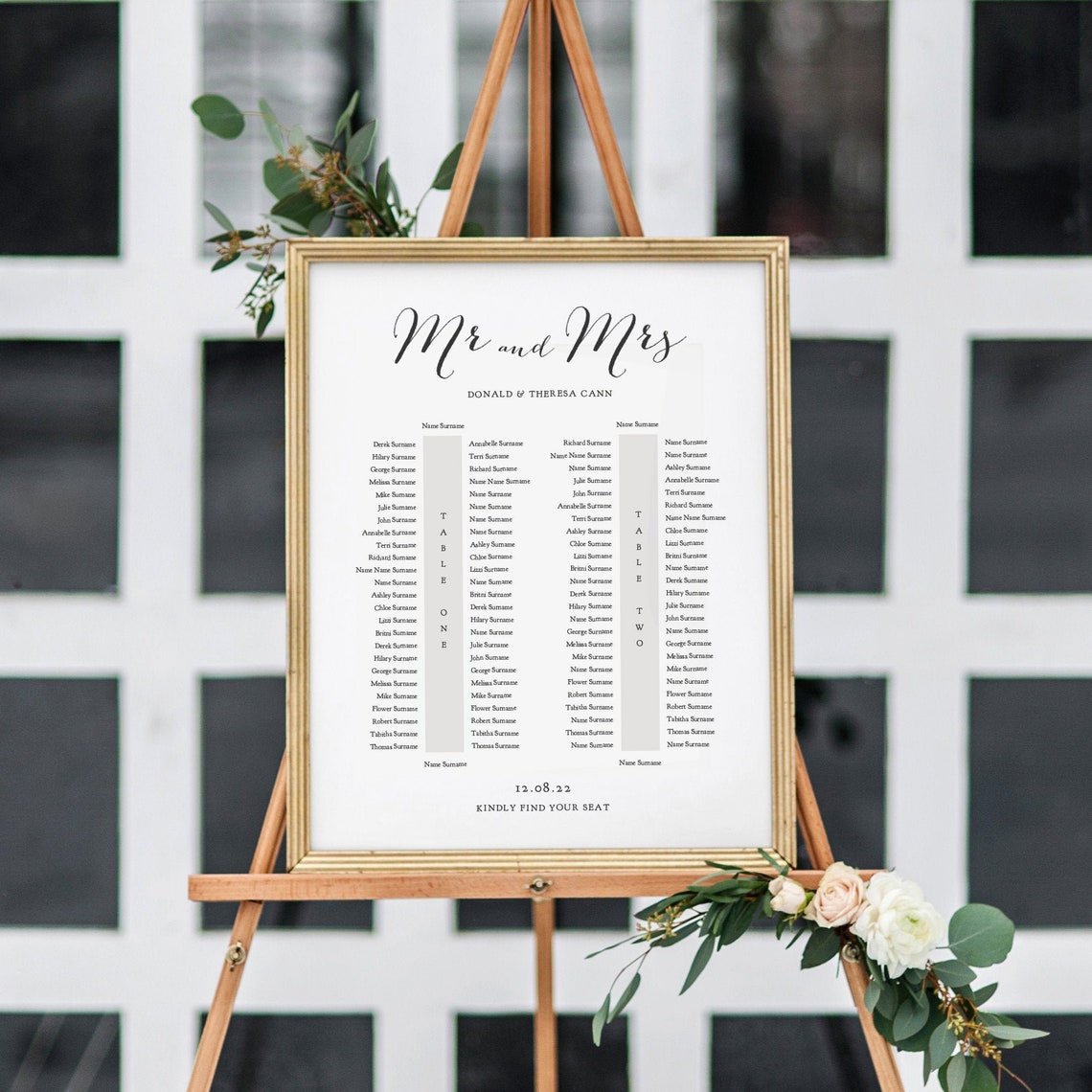 2 Banquet Seating Plan Printable Long Table Table Plan - Etsy