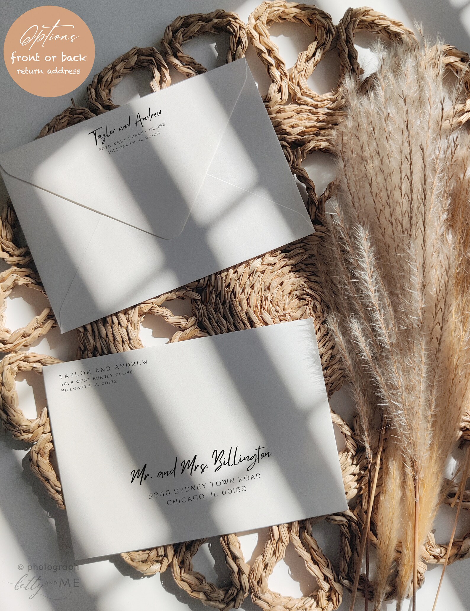 Templates for Envelope Addresses, 13 Sizes, Minimalist Envelopes ...