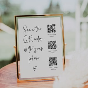 QR Code Signs, Multiple QR Codes, Printable QR Code Templates With ...