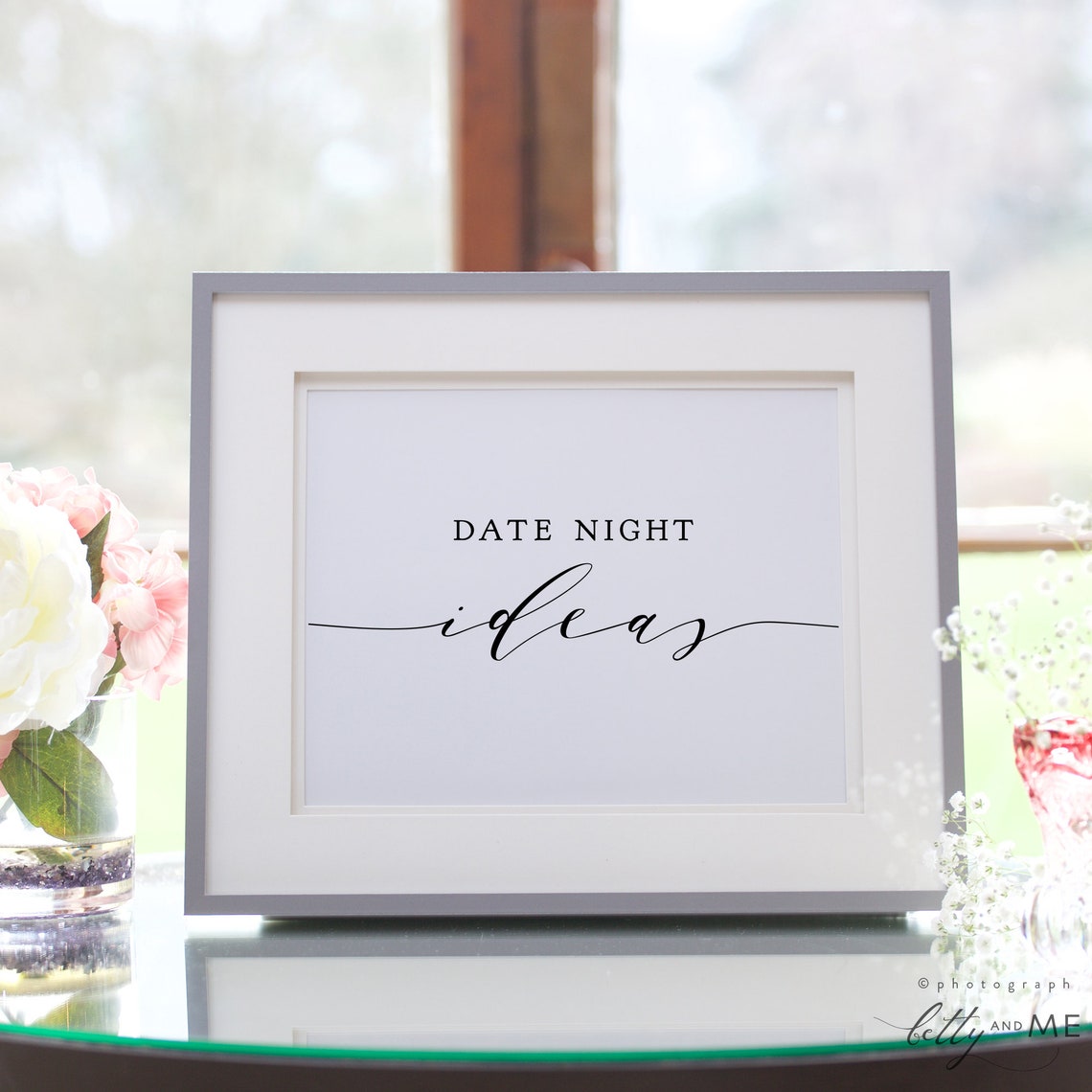 Date Night Ideas Sign and Cards Printable Date Night Ideas - Etsy