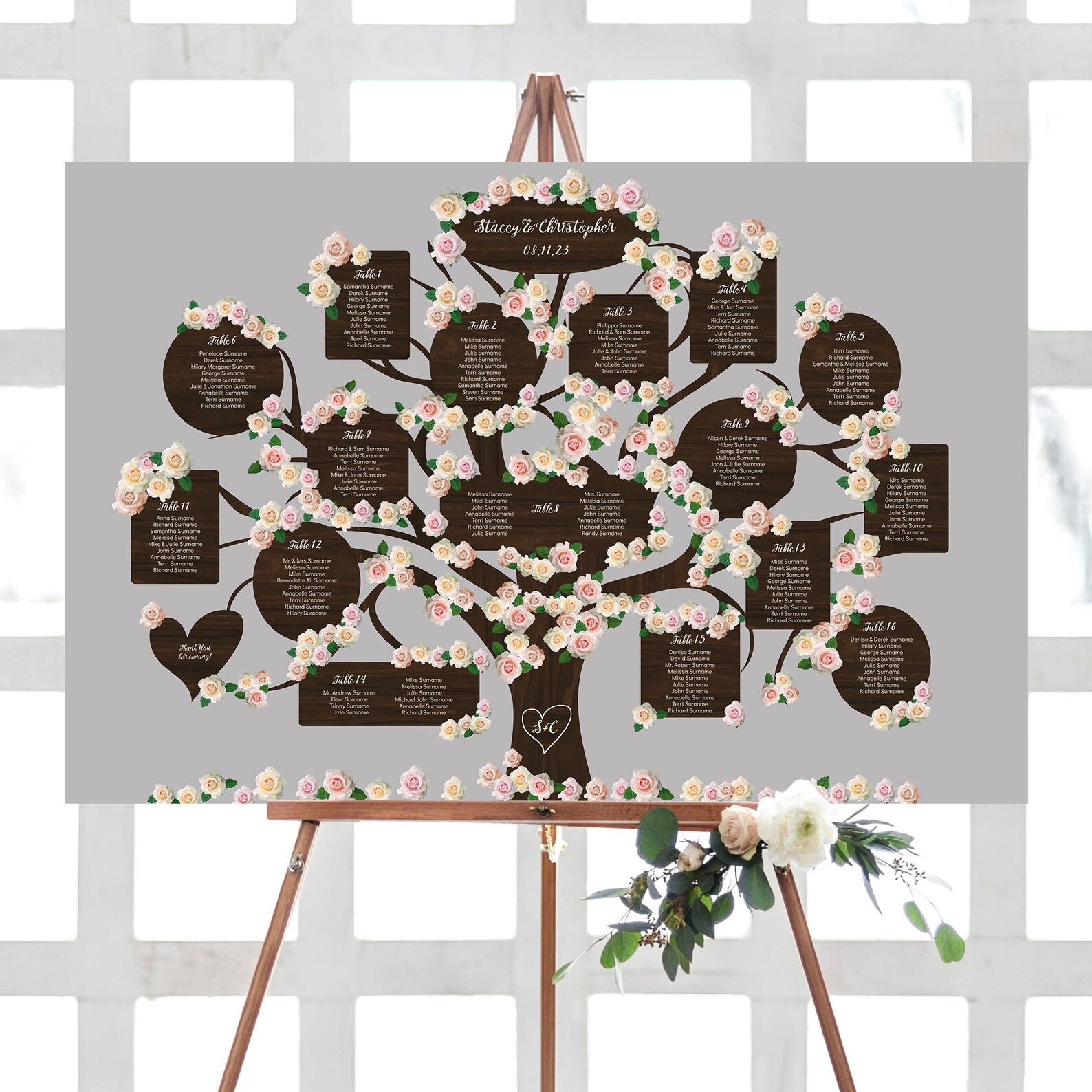 Wedding Tree Table Plan DIY Printable Tree Seating Plan | Etsy