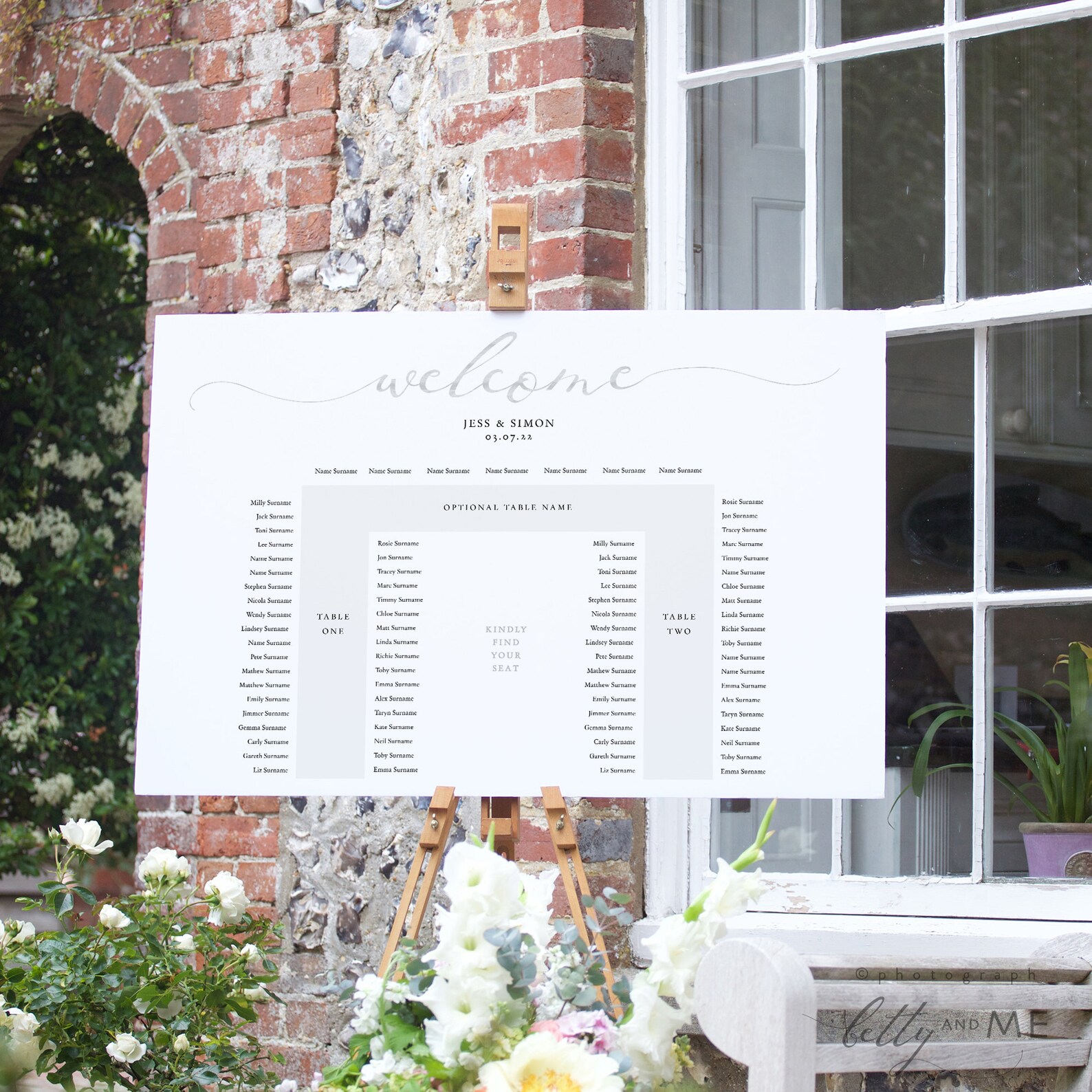 Lucysilver U Shape Table Seating Plan Wedding Banquet - Etsy UK