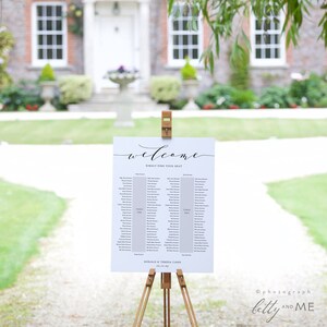 2 Tables Plus Top Table Seating Plan Template, 4 Sizes, DIY Printable ...